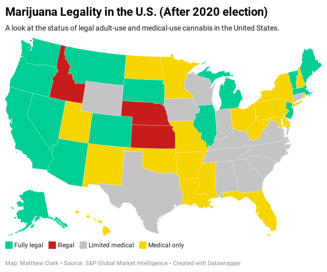 Cannabis Will Be Legal in These 5 States in 2021: Prediction